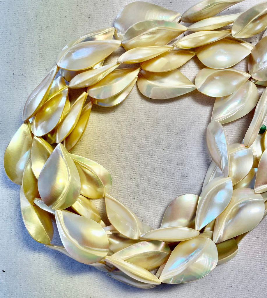 Philippine Shell Moonstone Teardrops– JM Gems